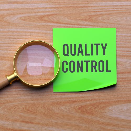 Cada detalle del control de calidad del producto - vitor